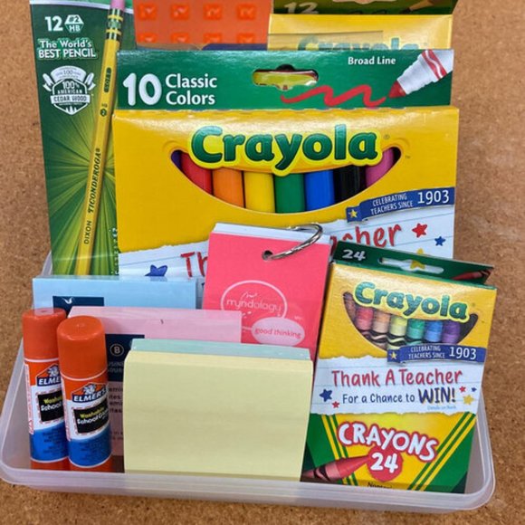 Campus Survival Kits | Office | New Crayola Pencil Box Teacher Kids ...